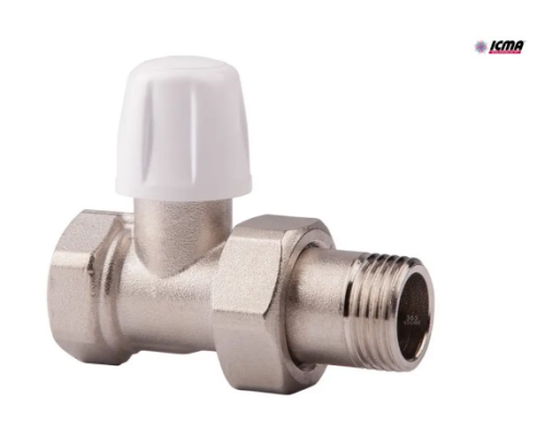 Кран (вентиль) радиаторный Icma 1/2" прямой (обратн.) купить в Минске ...